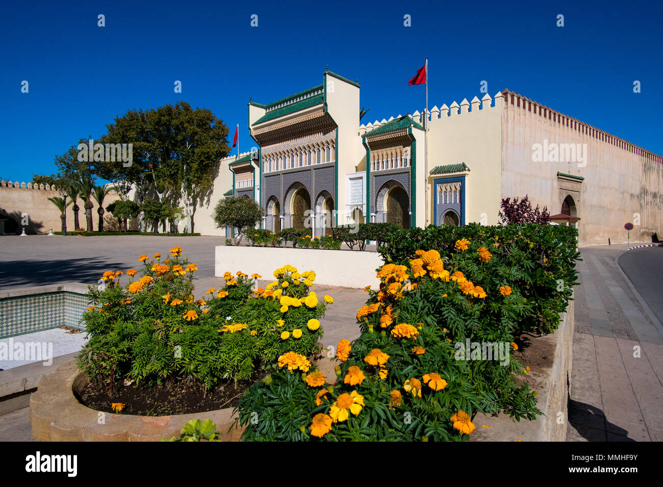 Dar al-Makhzen or Dar el-Makhzen royal palace in Fez, Morocco Stock ...