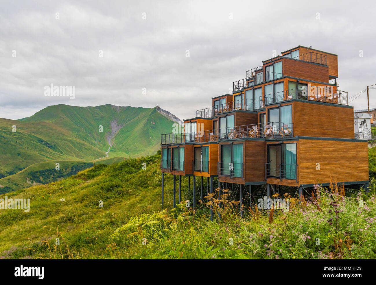 The Gudauri National Park is located close to the border with Russia ...