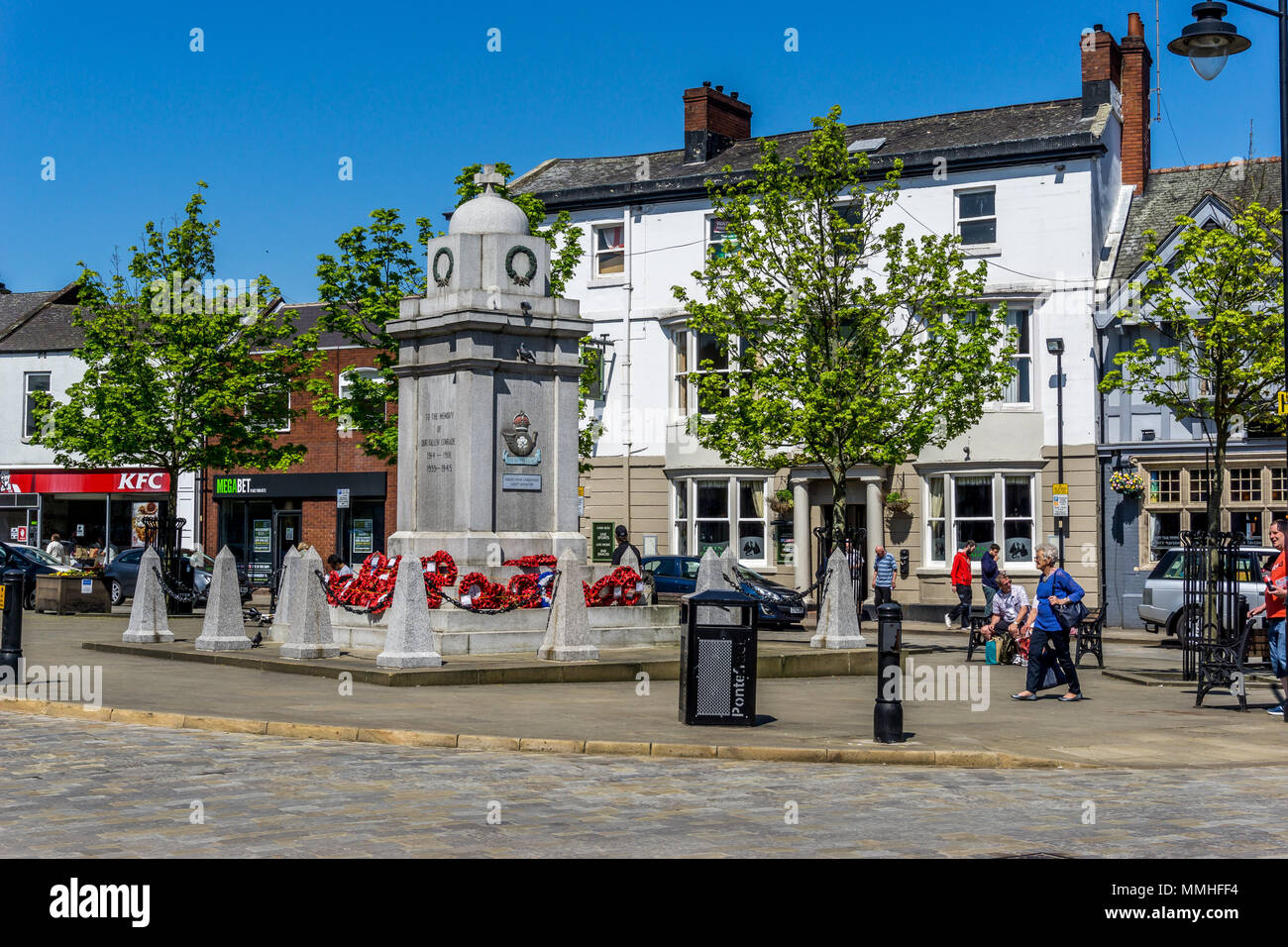 War memorial, Pontefract, West Yorkshire, England, UK, Europe Stock ...