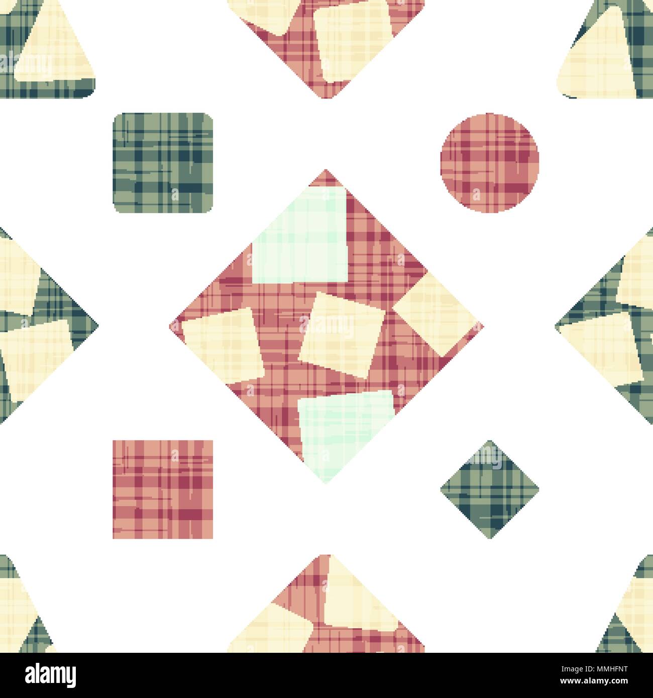 Retro design textile with geometric shapes Stock Vector Image & Art - Alamy