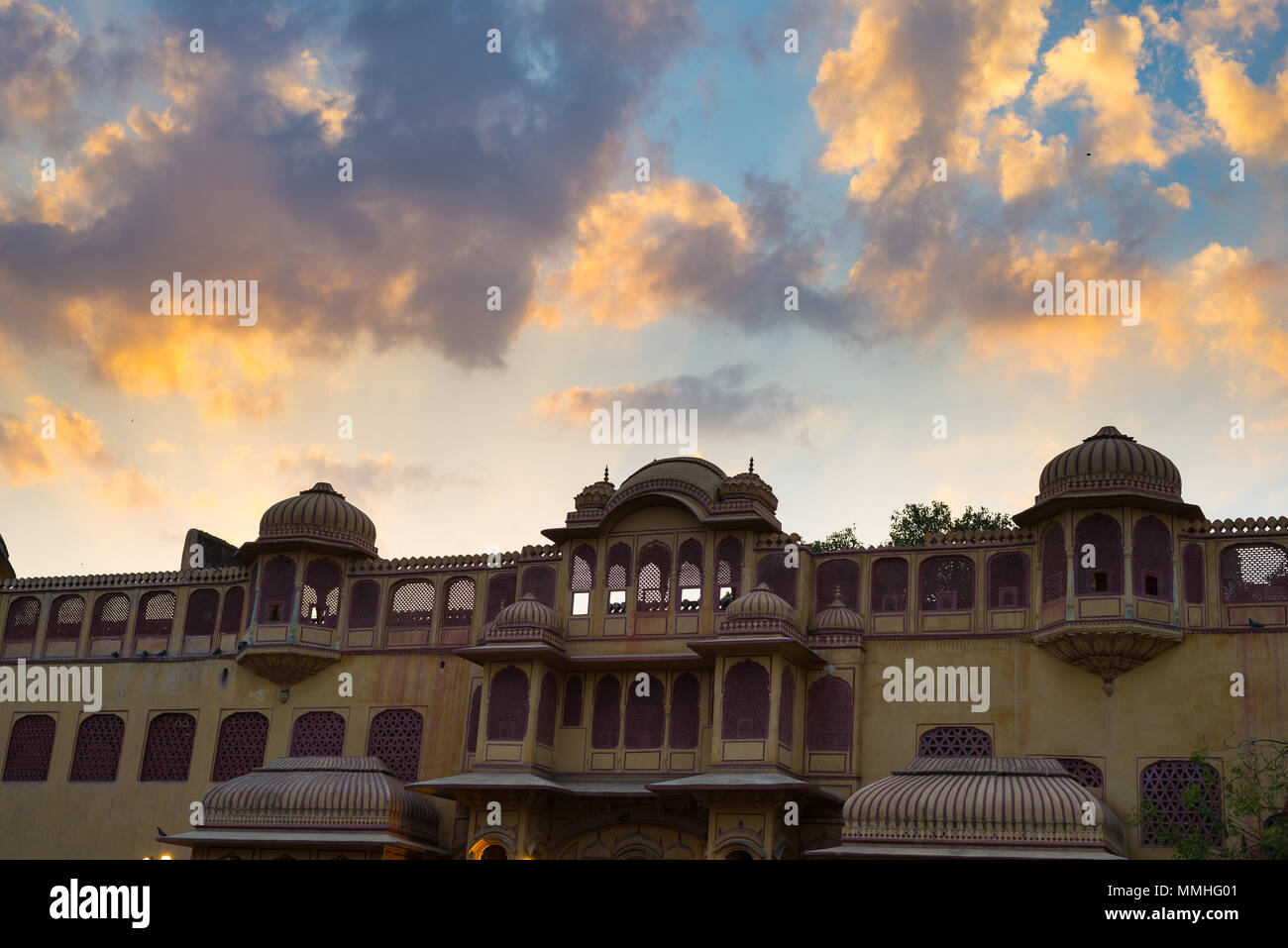 City Palace at Jaipur, capital city of Rajasthan, India. Architectural ...