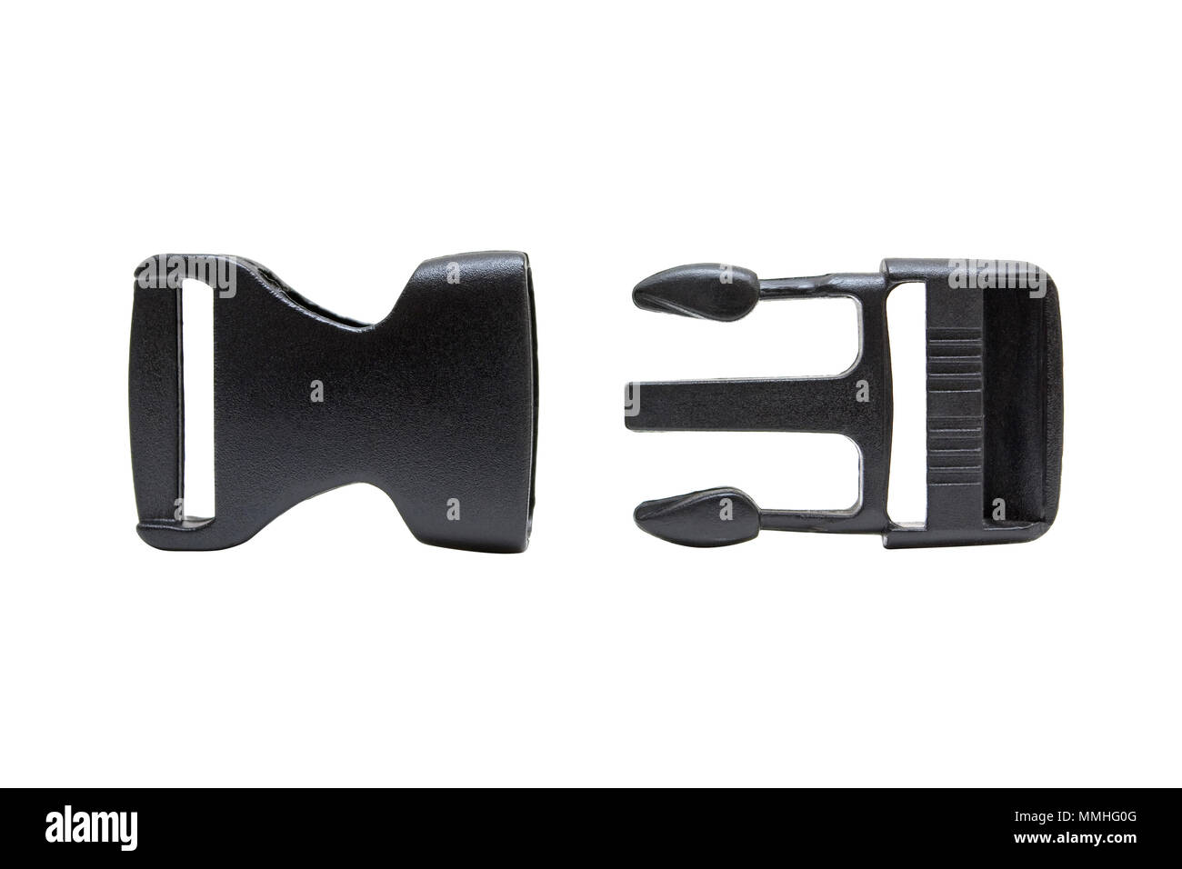 Plastic buckle isolated on white background Stock Photo - Alamy