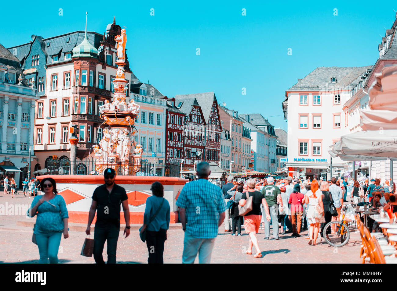 Trier city center, Germany Stock Photo - Alamy