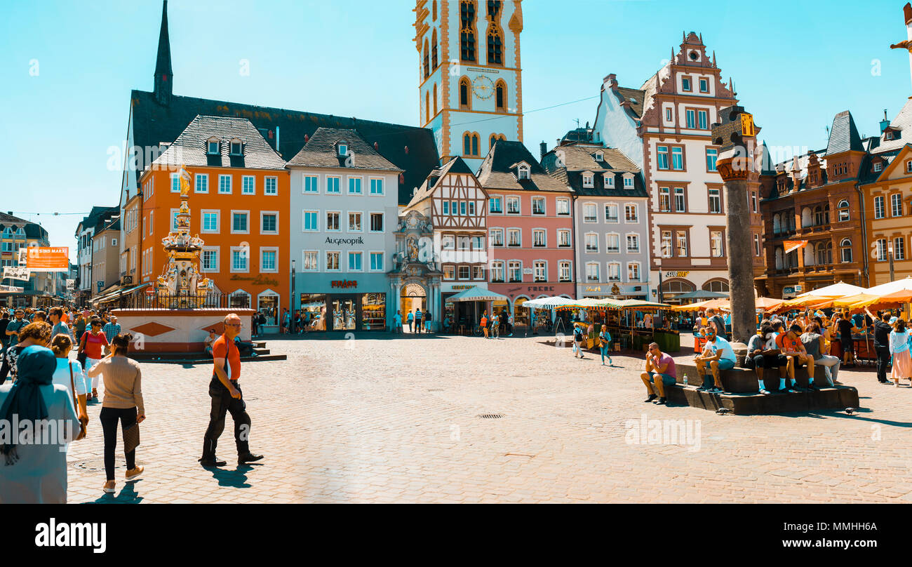 Trier city center, Germany Stock Photo - Alamy