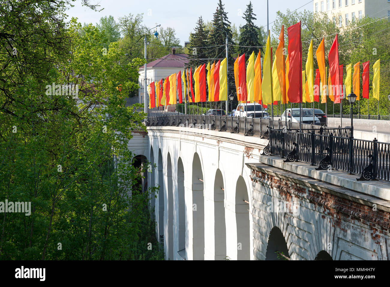 Children's inflatable slide, top view, for young children Stock Photo ...
