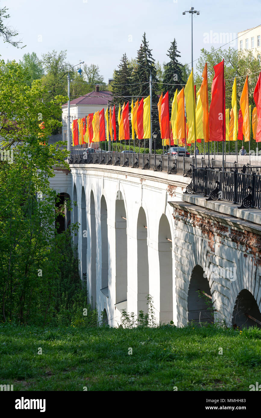 Children's inflatable slide, top view, for young children Stock Photo ...