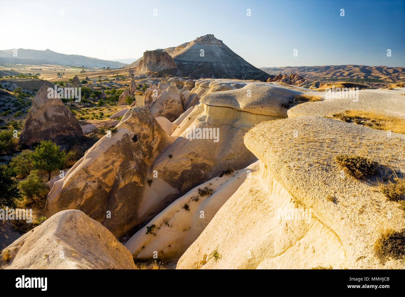 Cappadocia, Turkey; Pasabag fairy chimneys, Zelve valley Stock Photo ...