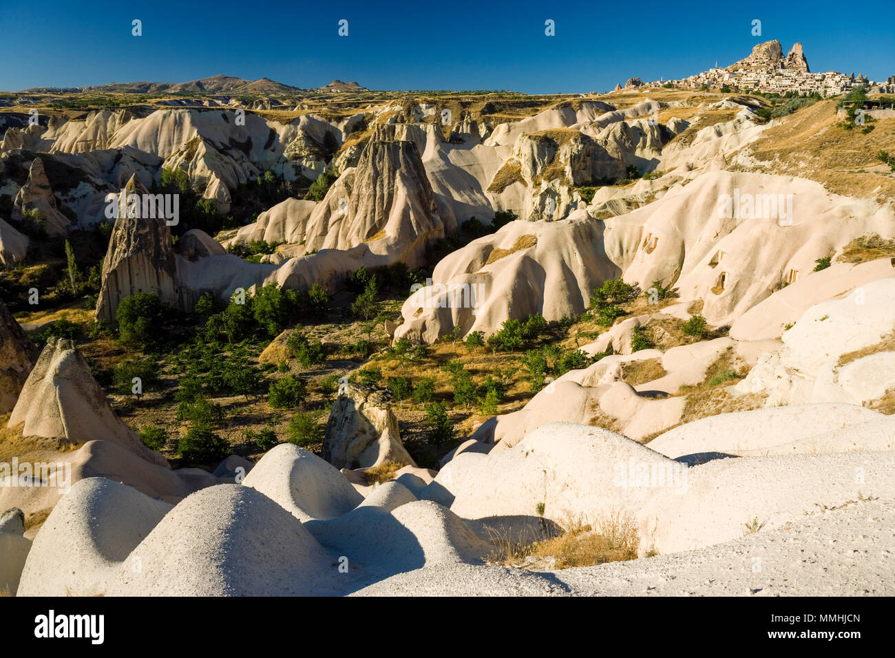 Cappadocia, Turkey; Uchisar valley. After the eruption of Mount Erciyes ...