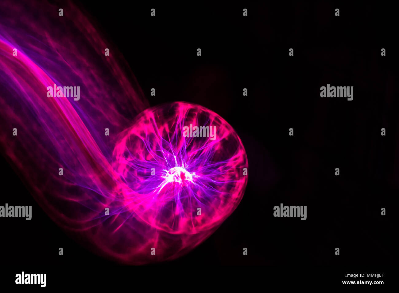 Plasma ball moving Stock Photo - Alamy