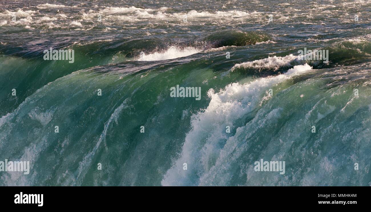 Background with a beautiful edge of a waterfall Stock Photo - Alamy