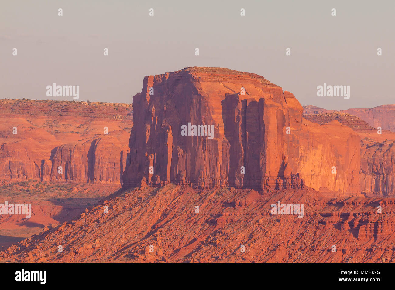 View on Merrick Butte and other formations. Navajo Park of Monument ...