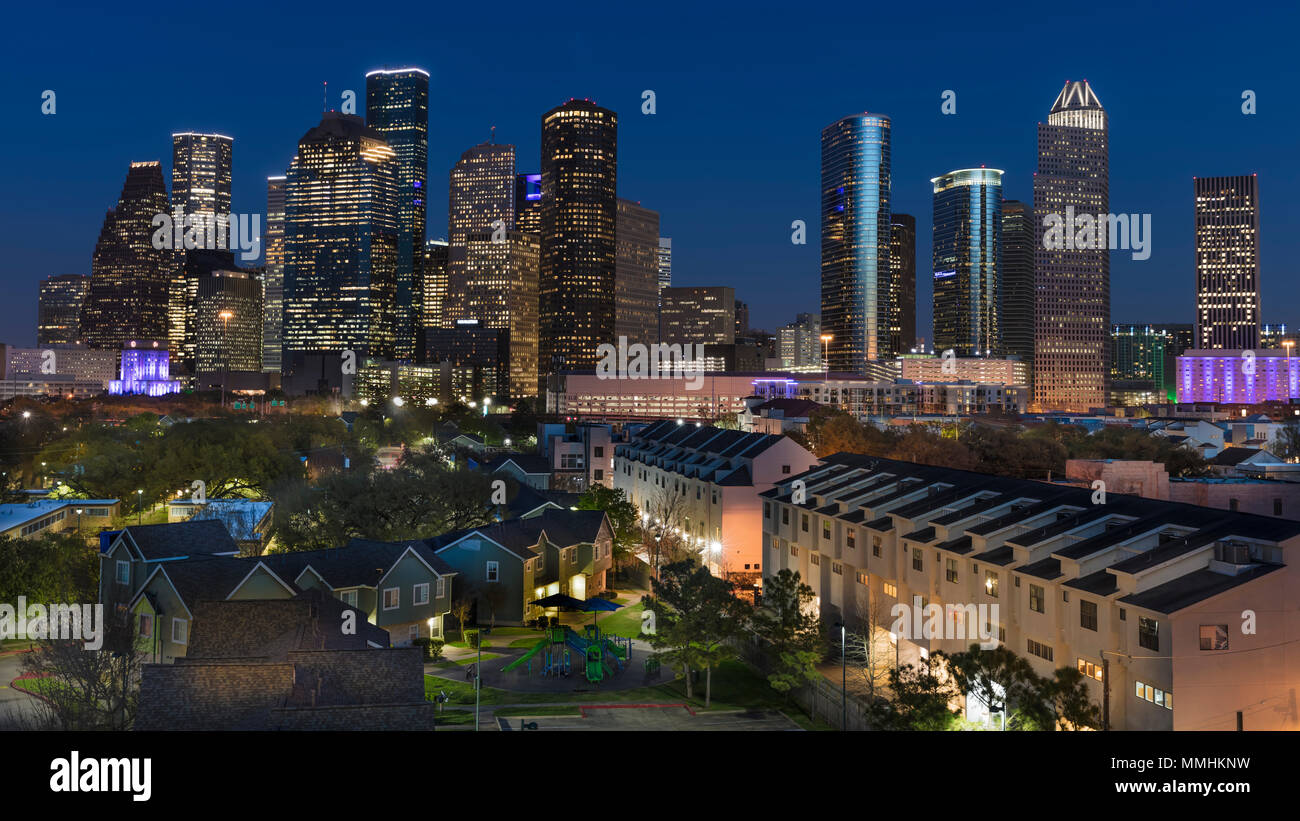 Houston skyline 2018 hi-res stock photography and images - Alamy