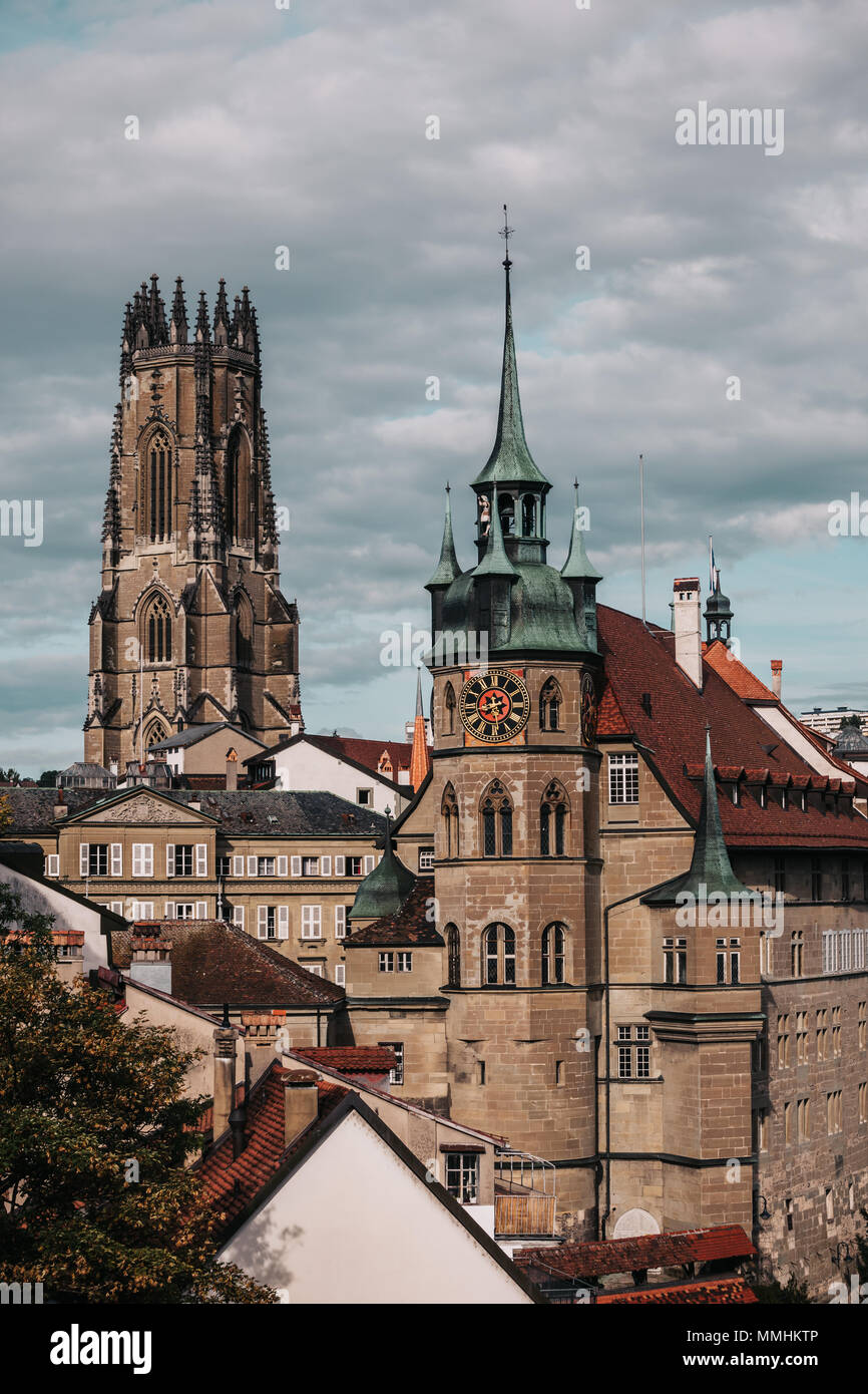 Canton Fribourg Freiburg Switzerland Fribourg High Resolution Stock ...