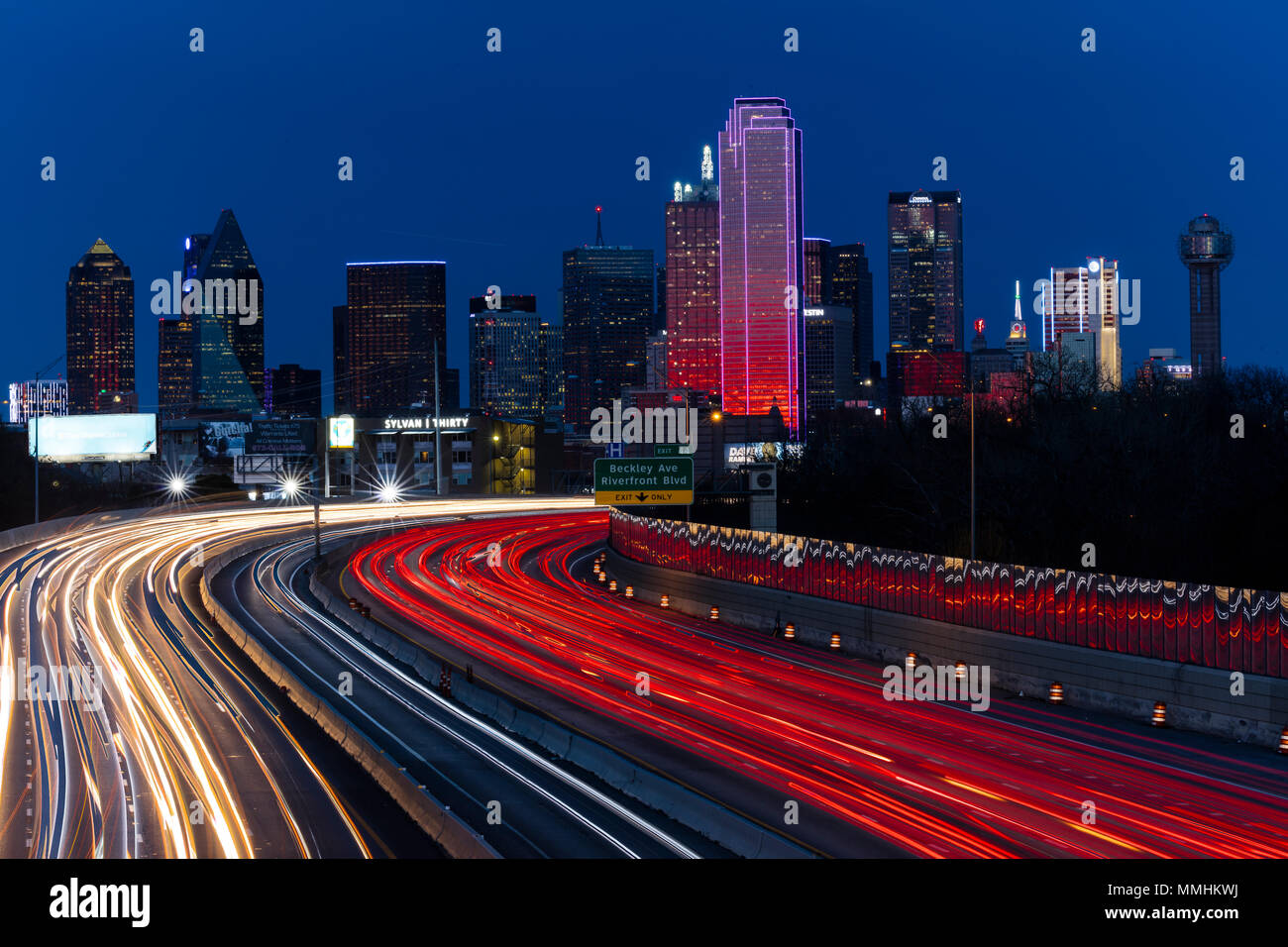 2018 Dallas Skyline At Night City Fosters Small Business And Startup