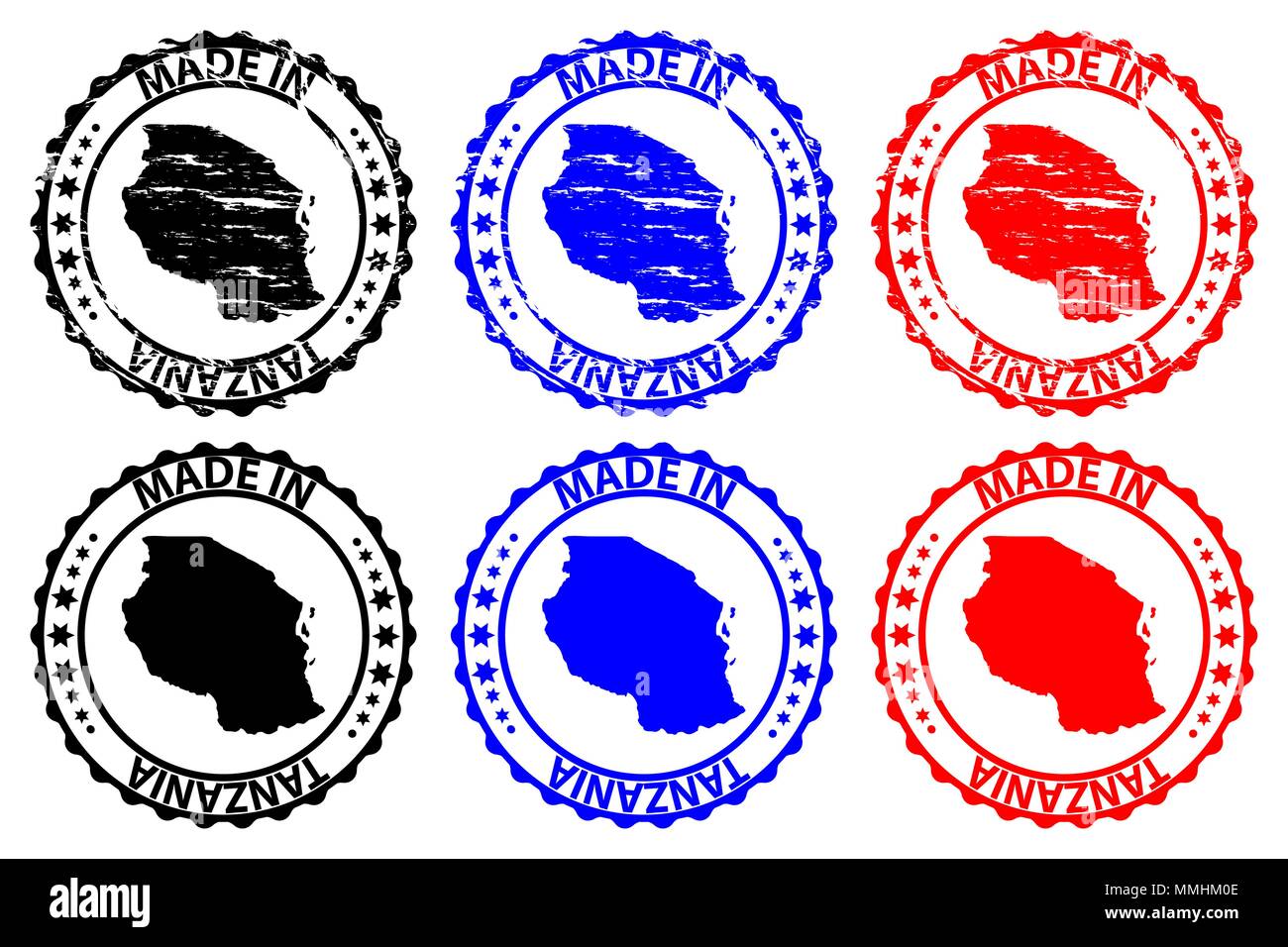 Made in tanzania vector vectors hi-res stock photography and images - Alamy