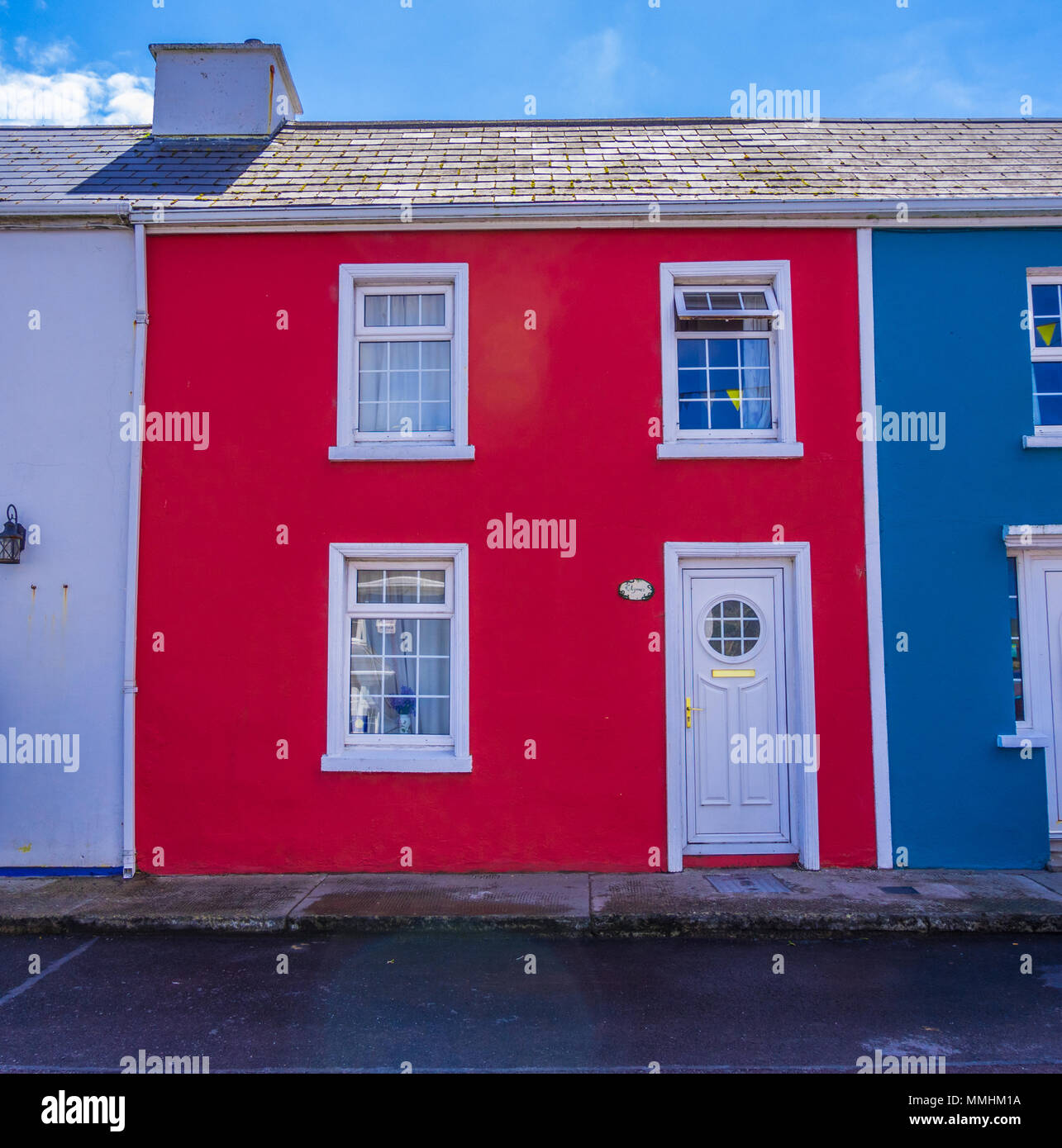 Colorful houses in Ireland Stock Photo - Alamy