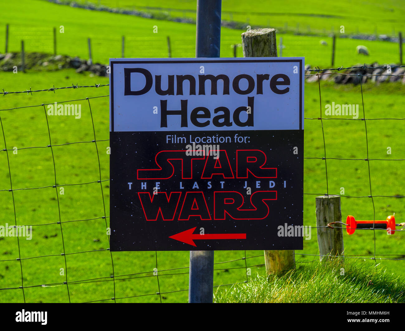 Dunmore Head - famous film location from Star Wars Stock Photo - Alamy