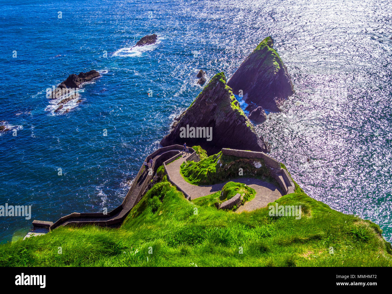 Dunquin Pier at Slea Head Drive on Dingle Peninsula Ireland Stock Photo ...