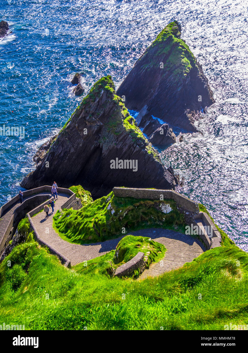 Dunquin Pier at Slea Head Drive on Dingle Peninsula Ireland Stock Photo ...