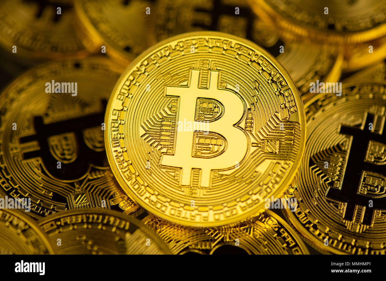 A visual representation of the digital cryptocurrency Bitcoin Stock ...