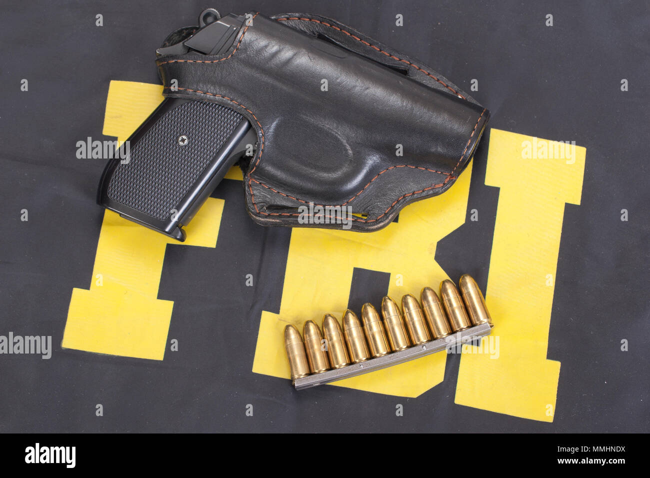 Fbi badge and gun hi-res stock photography and images - Alamy