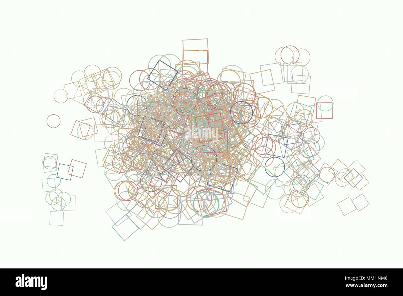 Abstract conceptual ellipse & square box pattern. Good for web page ...