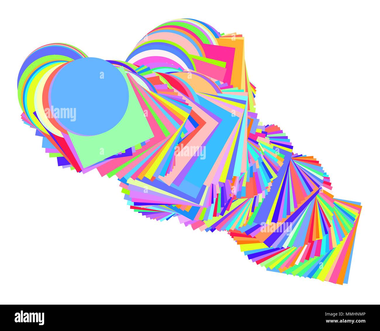 Background abstract ellipse & square box pattern for design. Vector ...