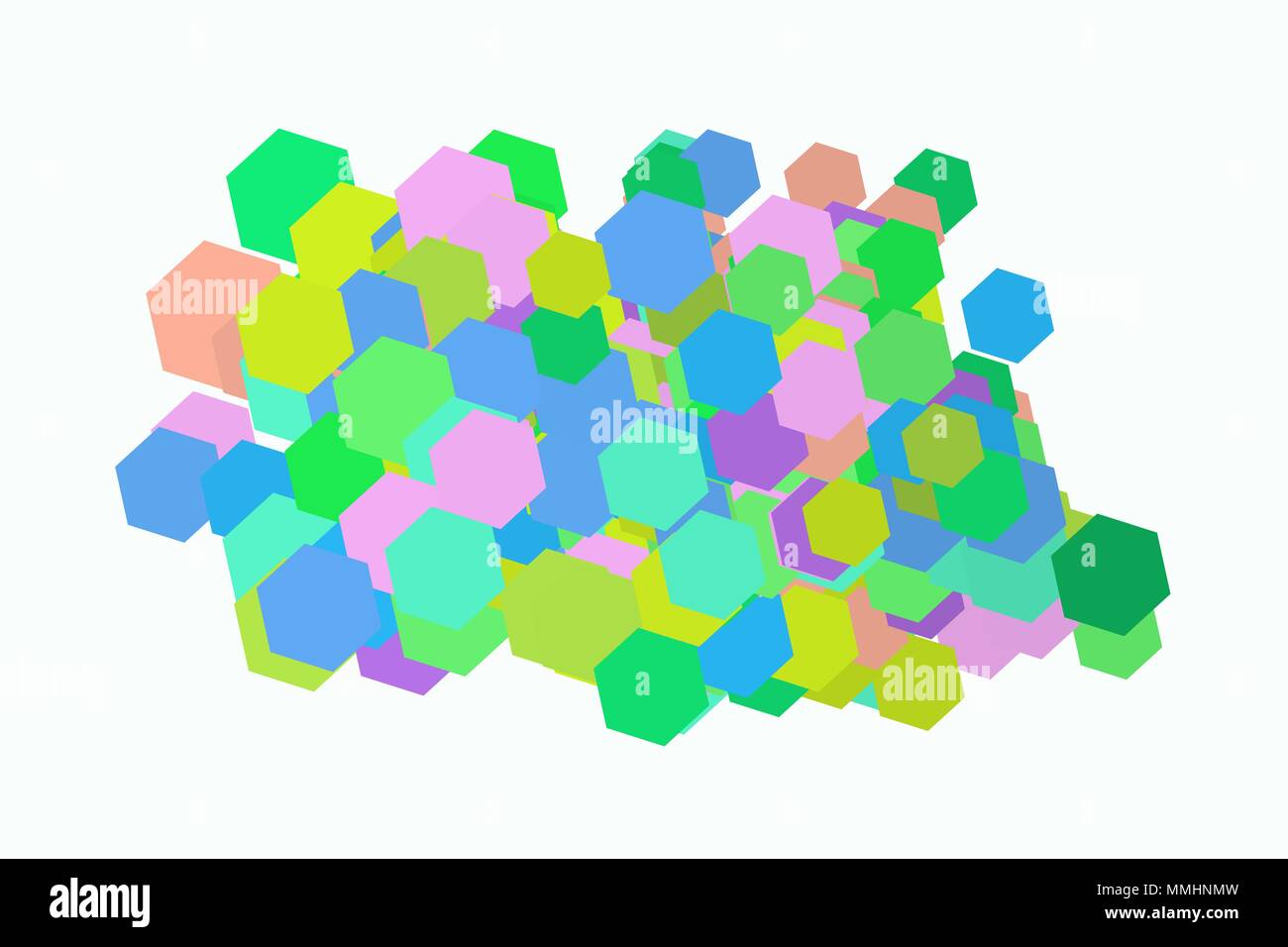 Abstract geometric hexagon pattern, colorful & artistic for graphic ...