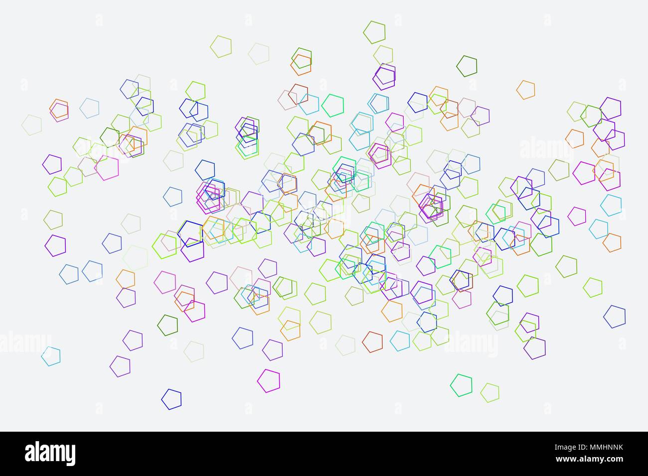 Abstract geometric pentagon pattern, colorful & artistic for graphic ...