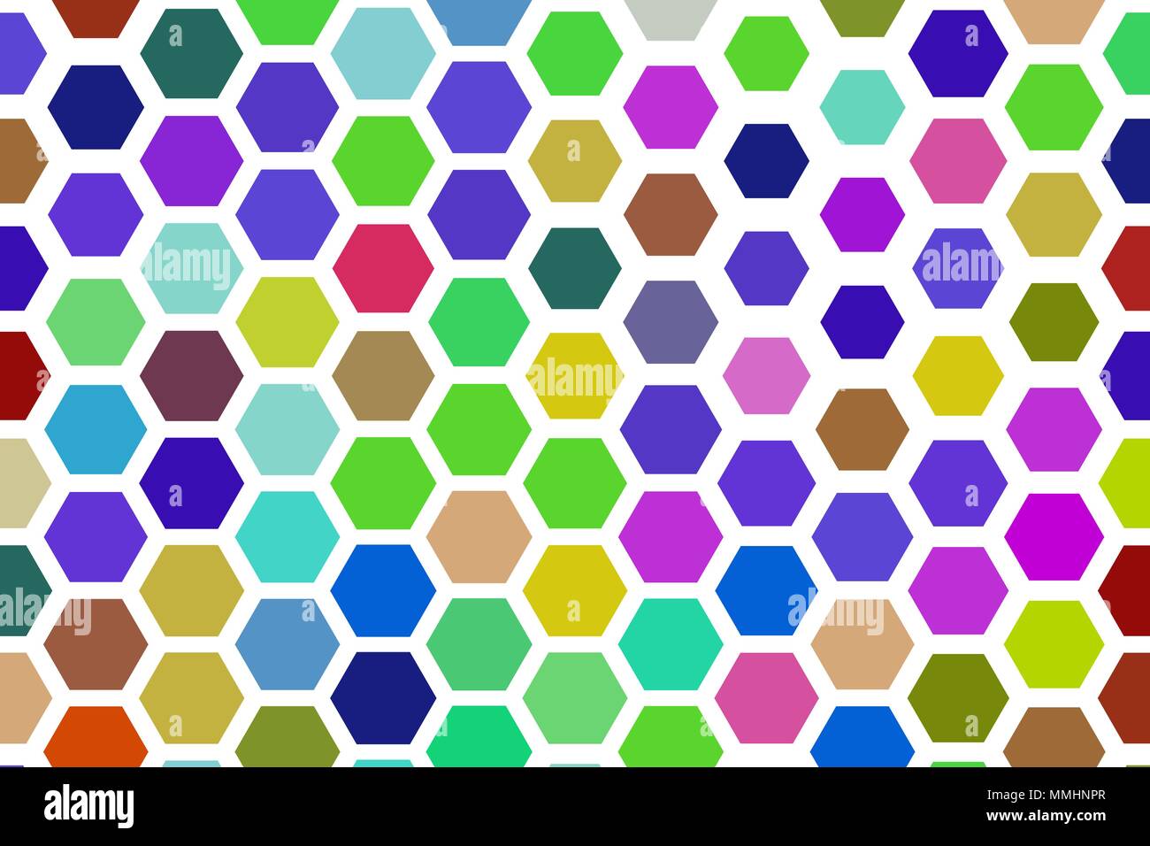 Abstract colored hexagon shape pattern. Good for web page, wallpaper ...
