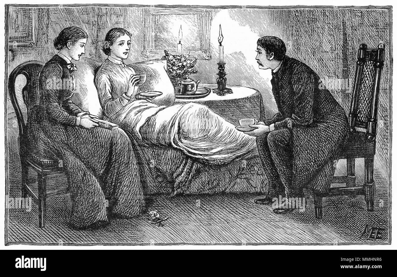 Sick woman 19th century hi-res stock photography and images - Alamy