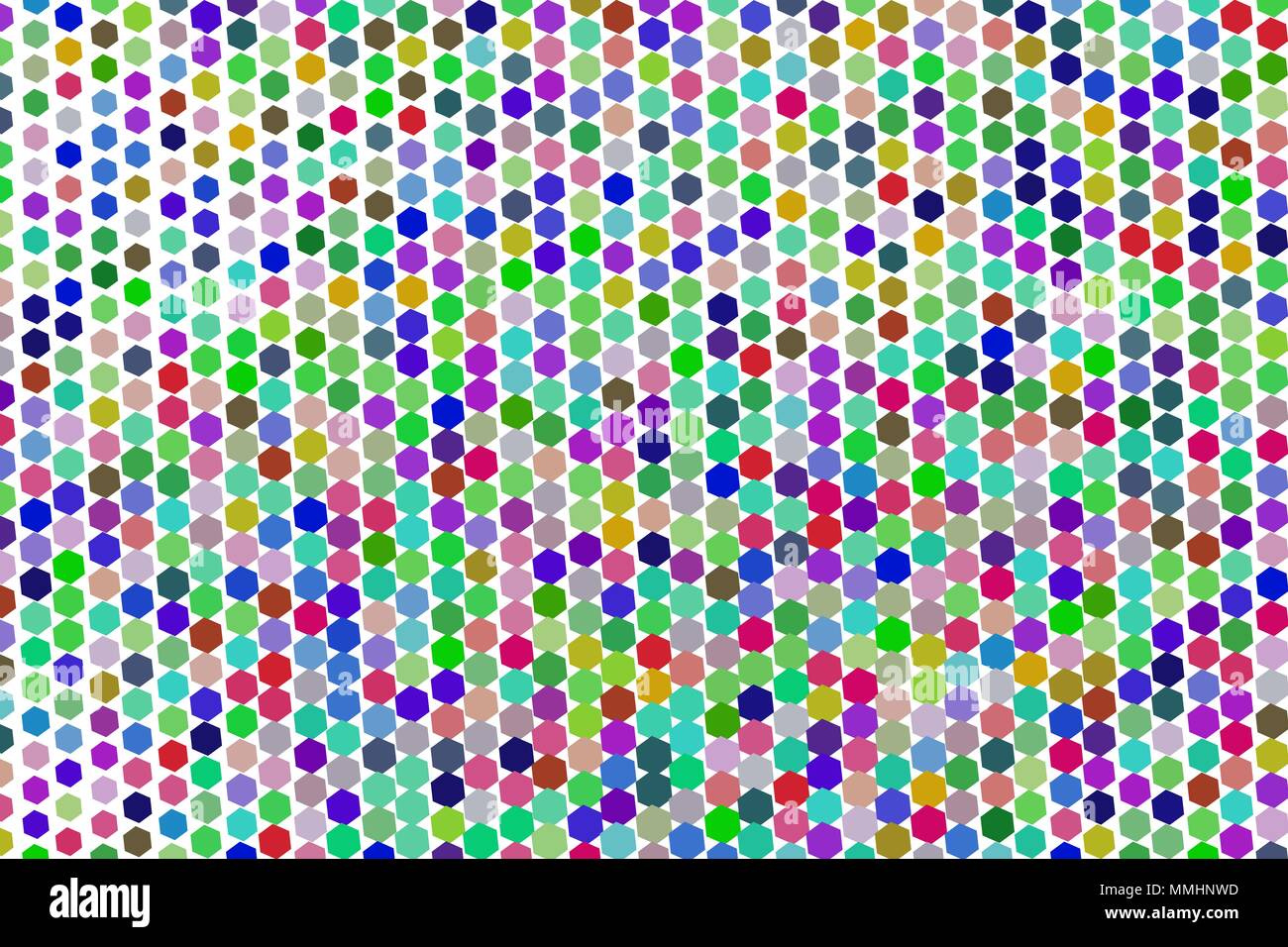 Shape Of Hexagon Abstract Background Pattern Style Of Mosaic Or Tile Vector Illustration