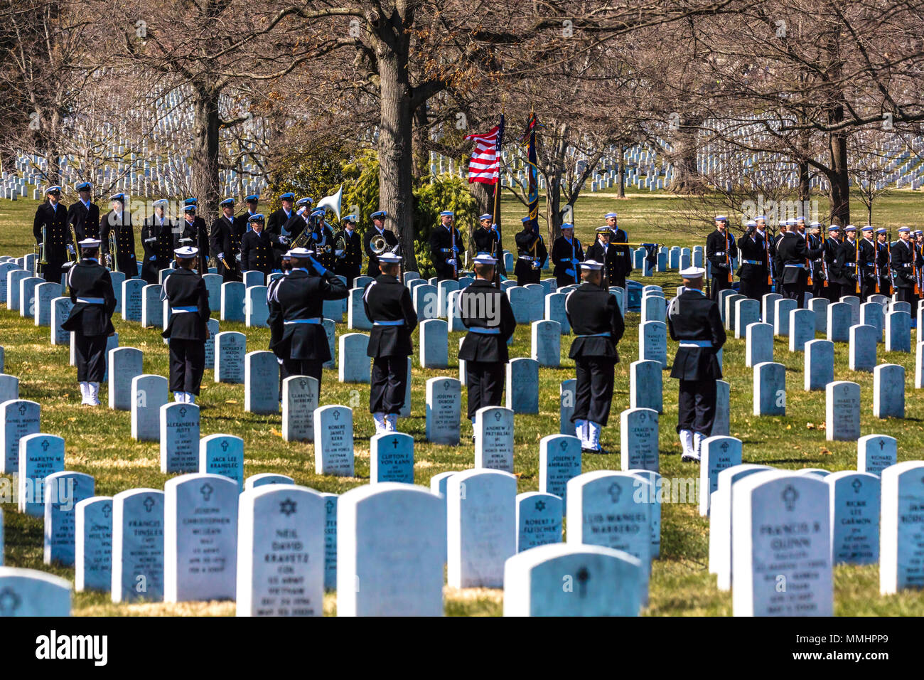 MARCH 26, 2018 - ARLINGTON CEMETERY, WASH D.C. - Burial at Arlington ...