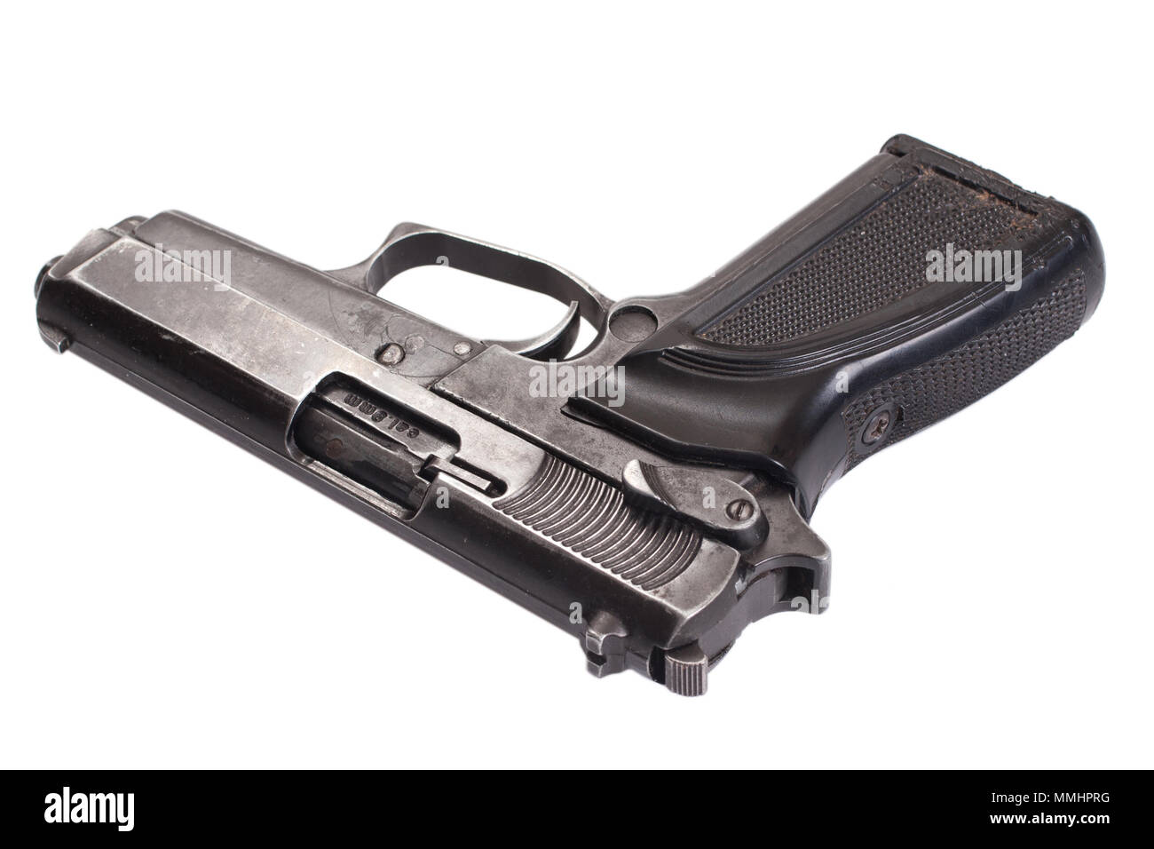 hand gun isolated on white background Stock Photo - Alamy