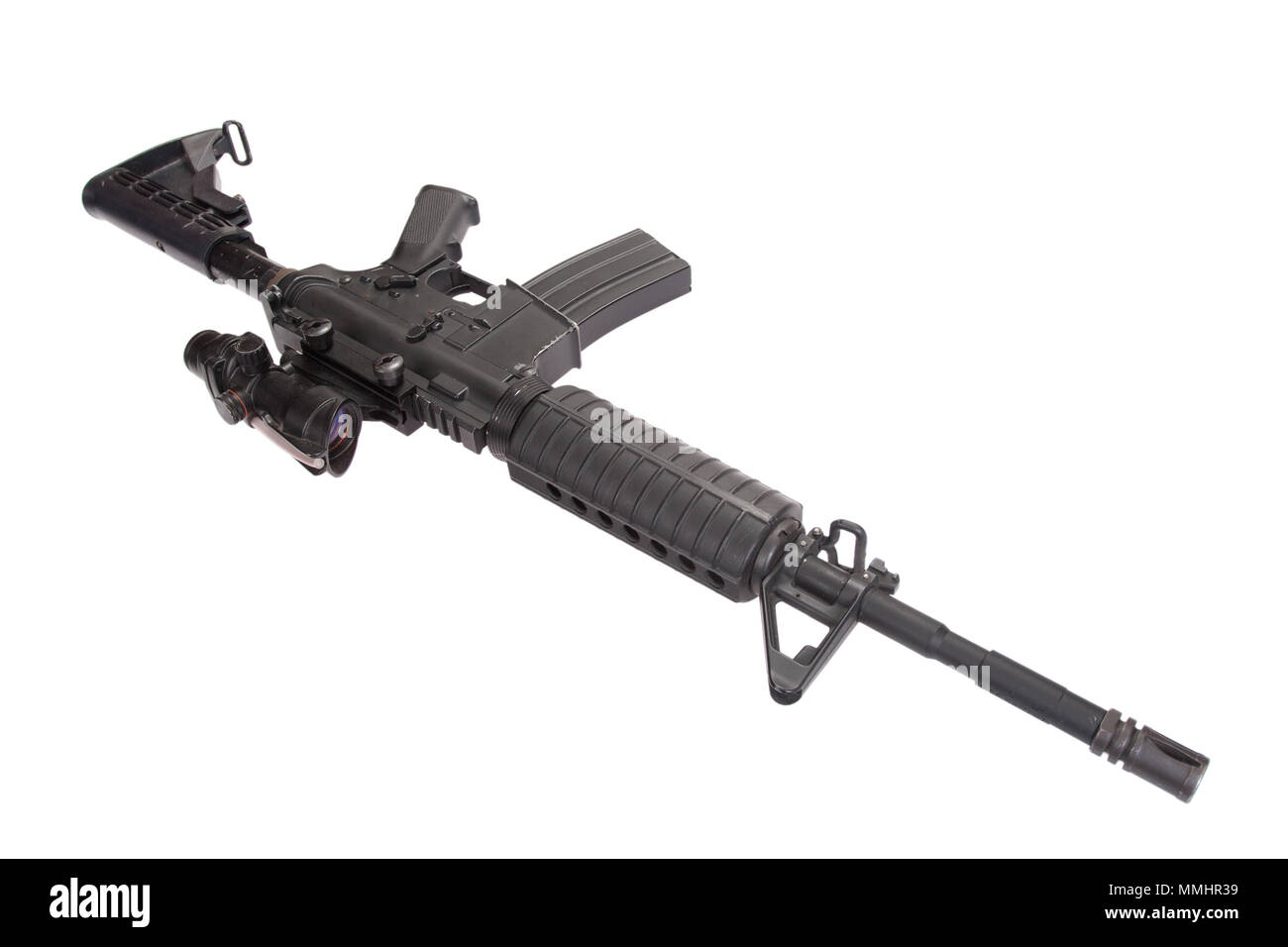 Colt M4A1 isolated on a white background Stock Photo - Alamy