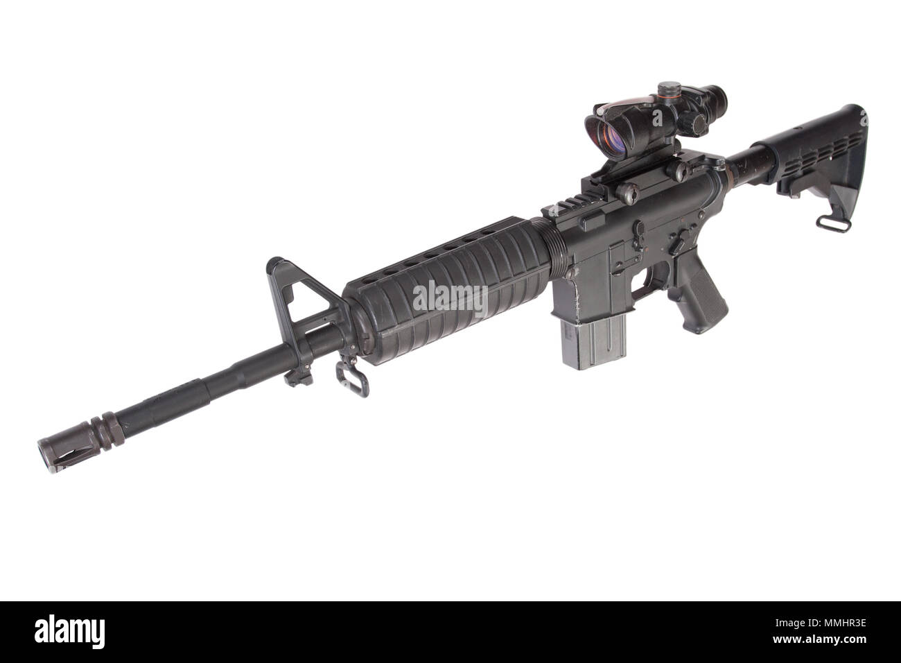 Colt M4A1 isolated on a white background Stock Photo - Alamy