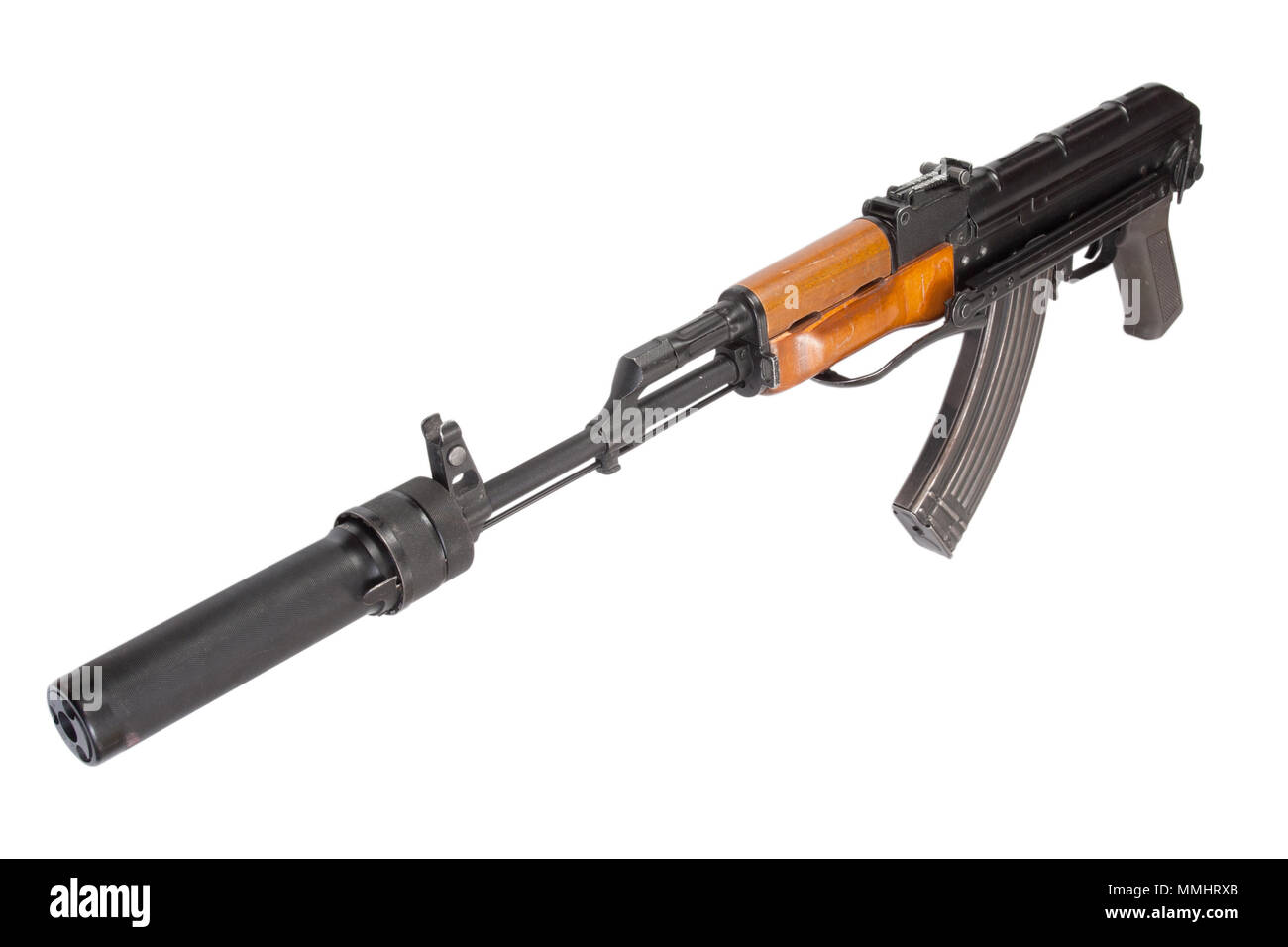 Russian rifle kalashnikov ak47 Cut Out Stock Images & Pictures - Alamy