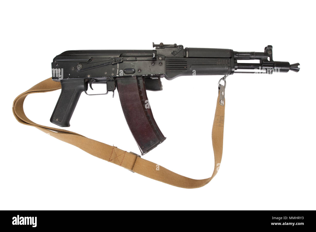 modern assault rifle on white Stock Photo - Alamy