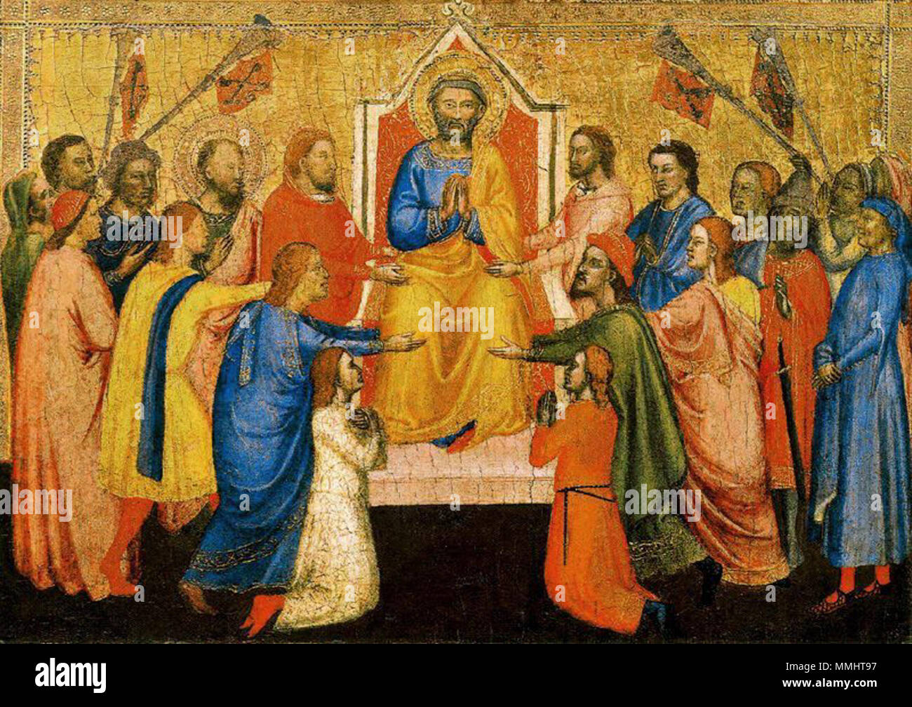 . English: Jacopo di Cione Polyptych San Pier Maggiore, detail of ...