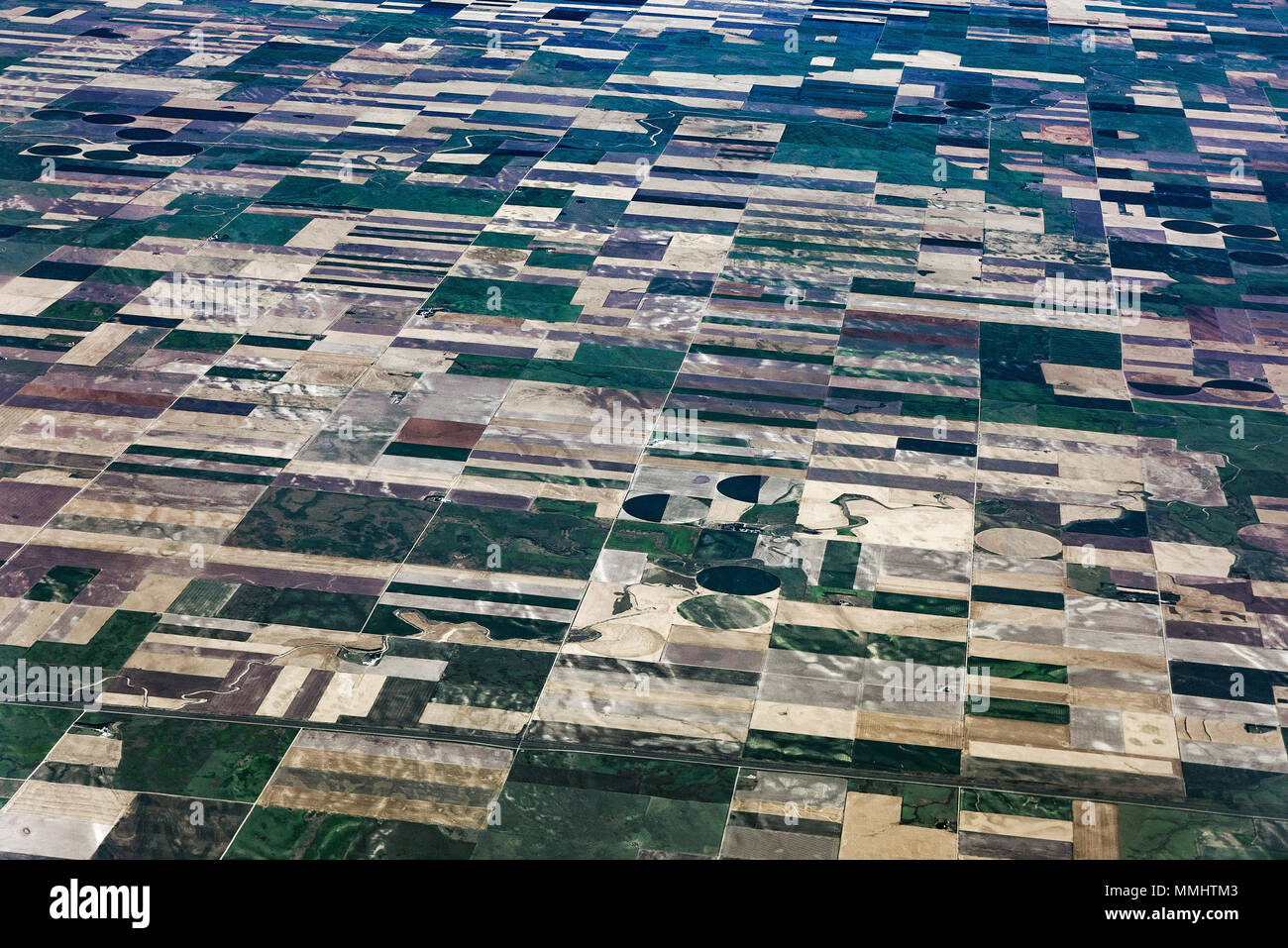 Aerial view of rural farm fields Stock Photo - Alamy