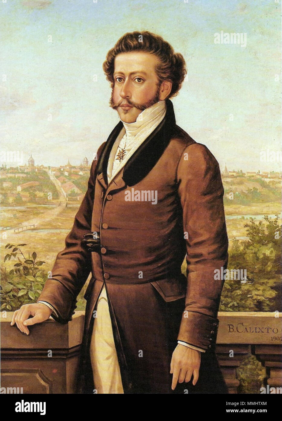 Portuguese: Retrato de Dom Pedro I Portrait of Pedro I of Brazil. 1902 ...