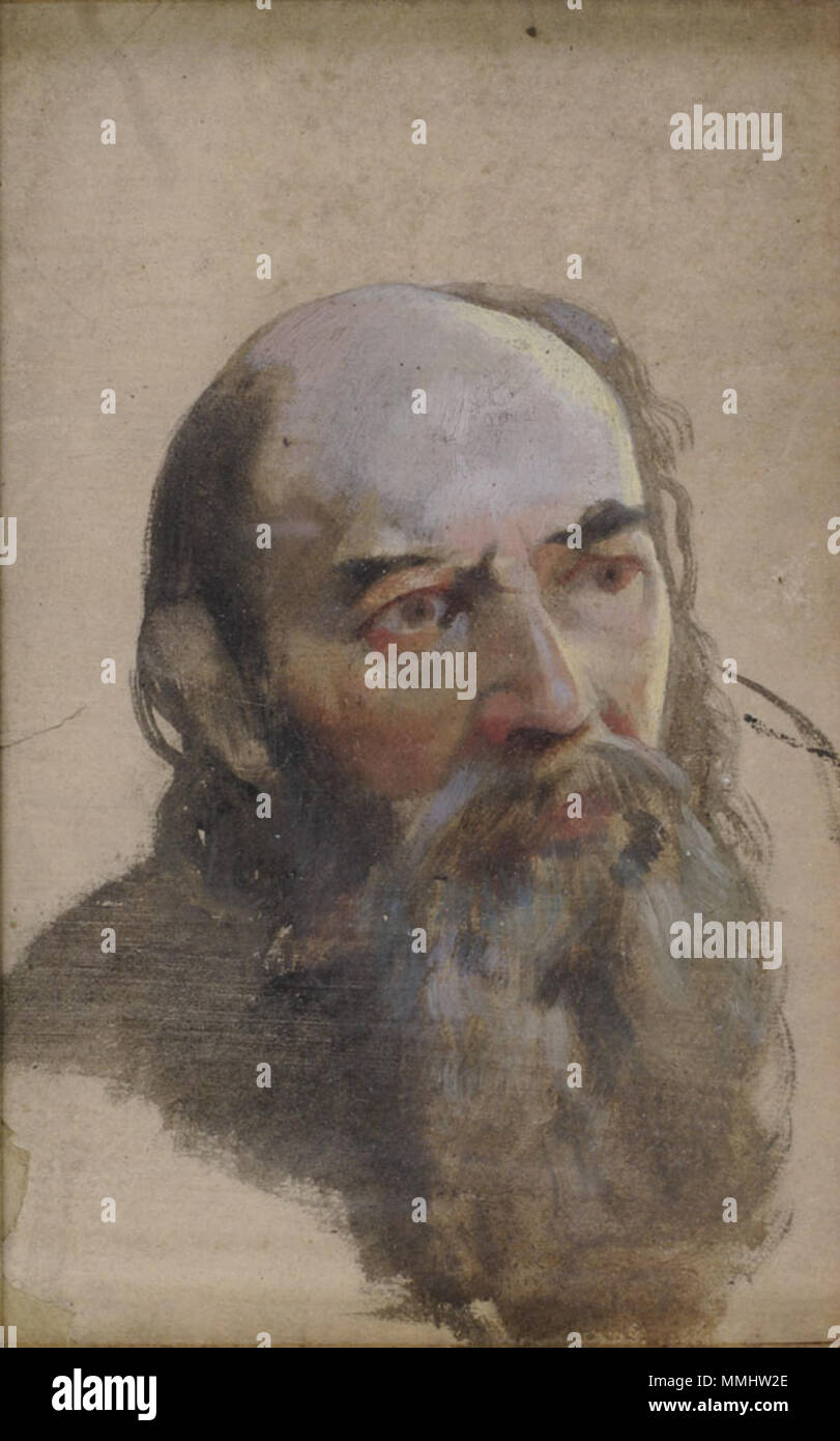 English: Boyar. Etude for the painting 'Moscow Uprising of 1682