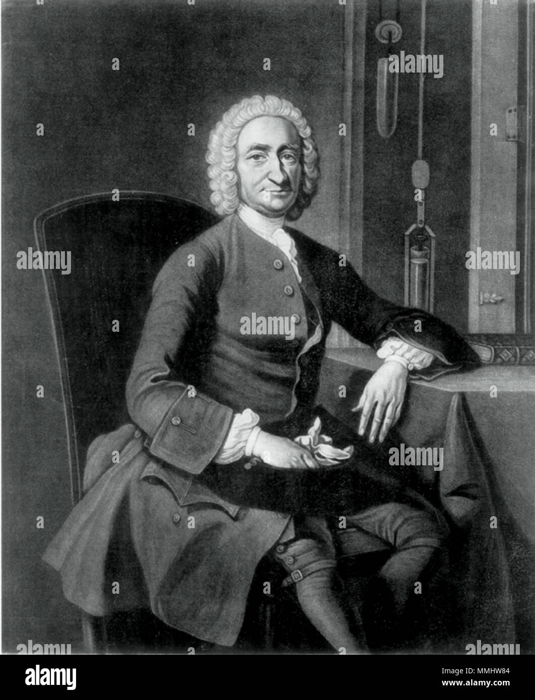 . English: George Graham (1674-1751) The first model of the solar ...