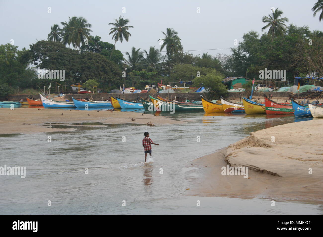 Indian Fishermen, Goa Stock Photo - Alamy