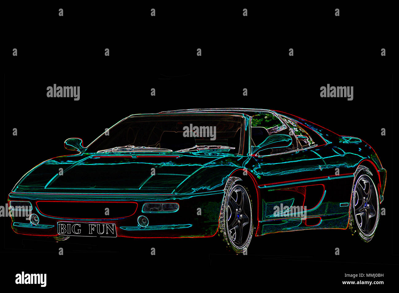 supercar sports car graphic Stock Photo - Alamy
