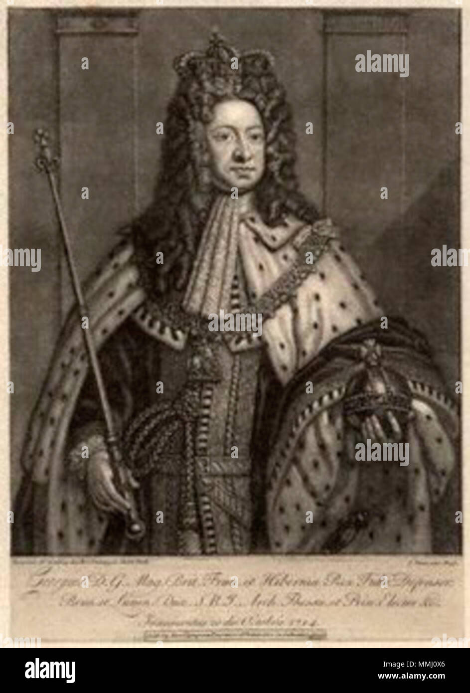 . English: George I of Great Britain (1660-1727, r. 1714-1727) by ...