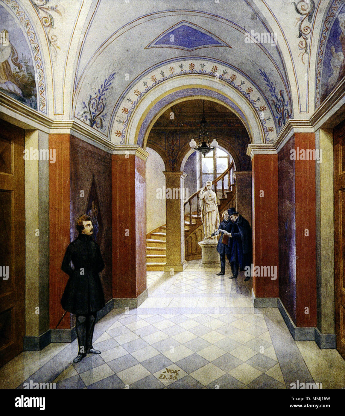 . Deutsch: Flur im Wohnhaus von Friedrich Wilhelm von Schadow in ...