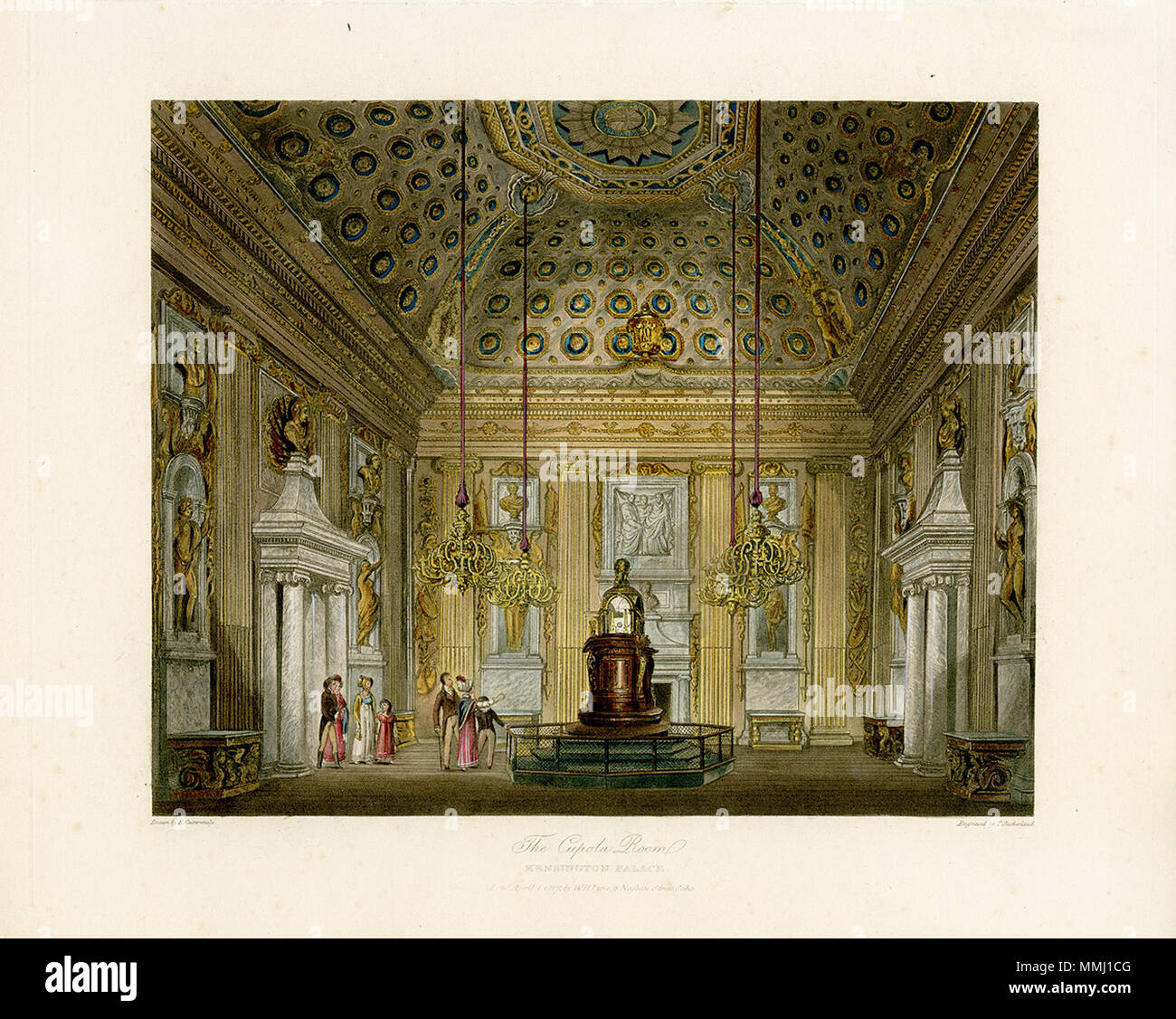 . English: A view of the Cupola Room at Kensington Palace The Cupola ...