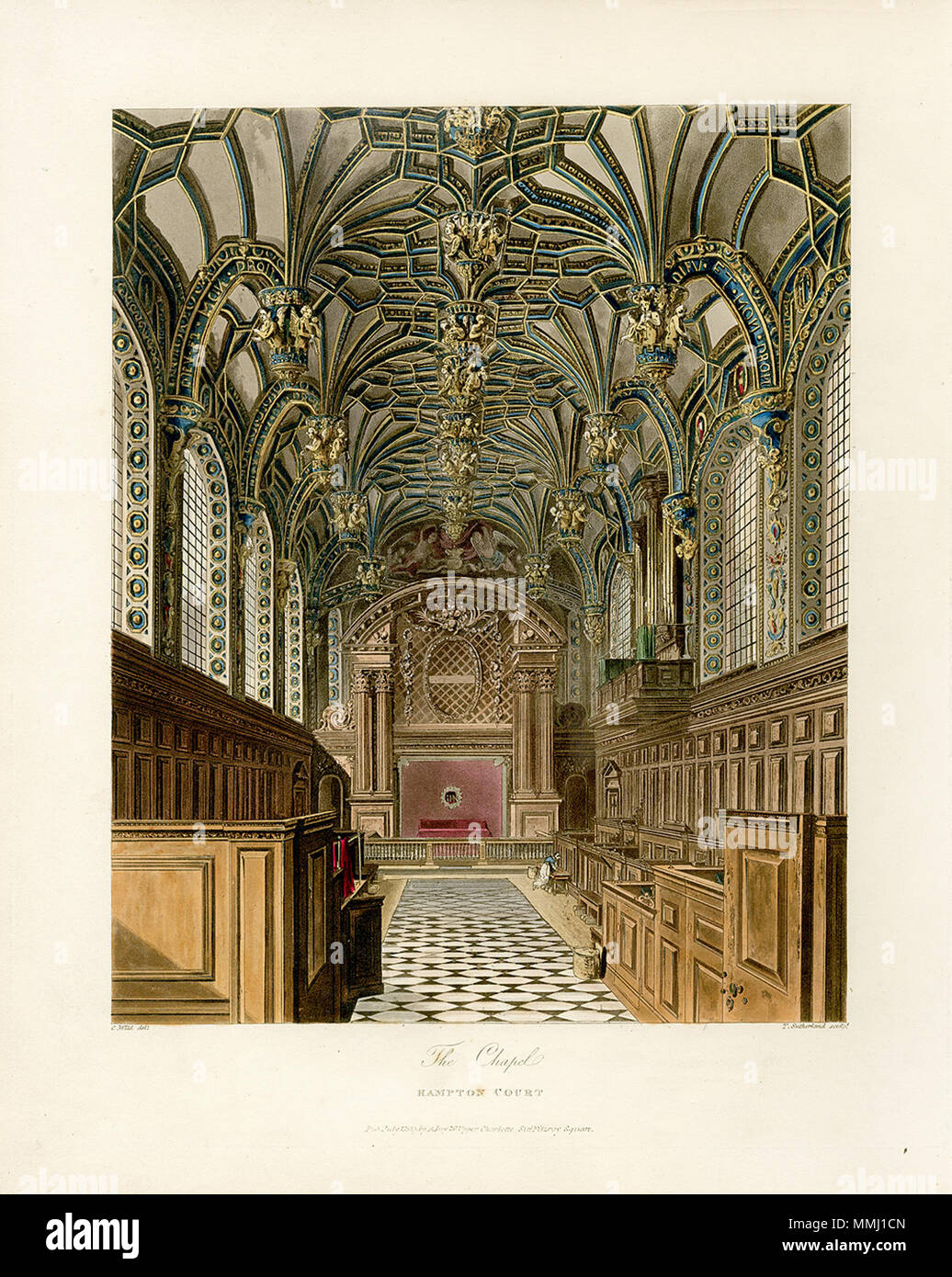. English: A view of the Chapel at Hampton Court Palace The Chapel ...