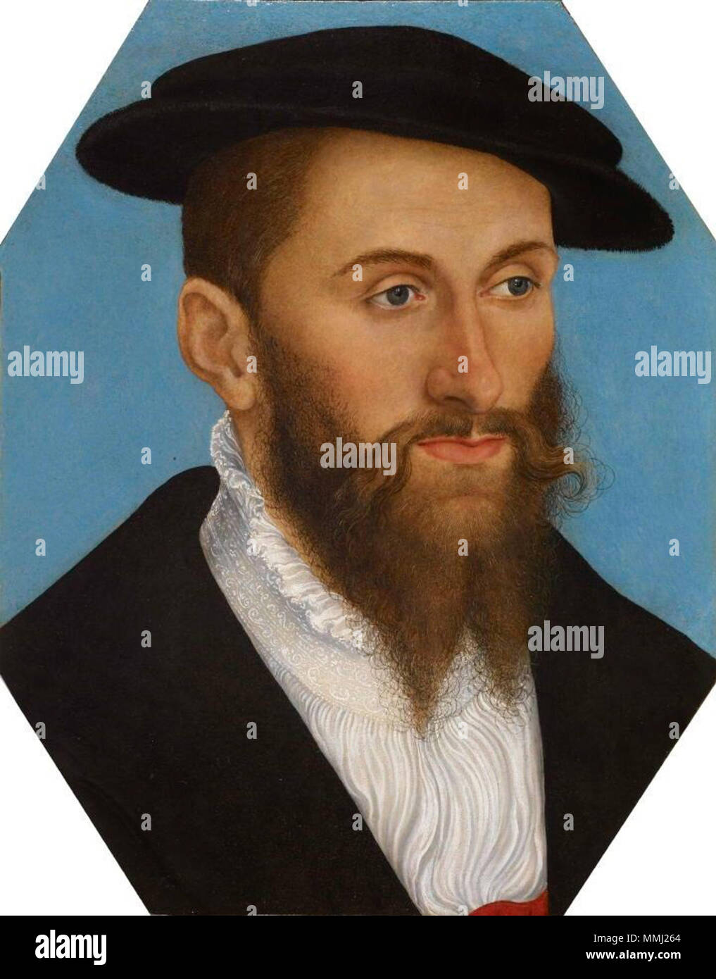 Shot in studio hero, AT Lucas Cranach d.J. - Bildnis eines Mannes ...